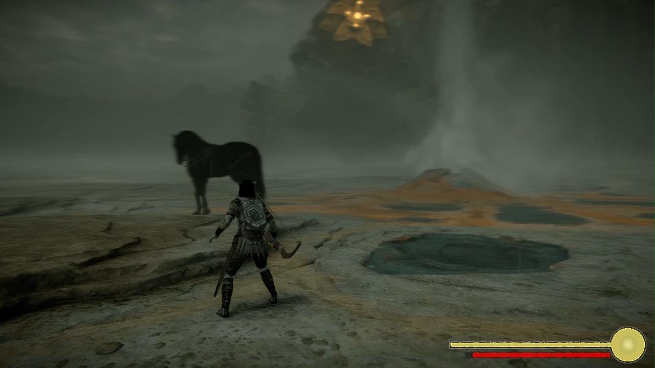 SHADOW OF THE COLOSSUS Agro can hurt his leg before the 16th collossus ...
