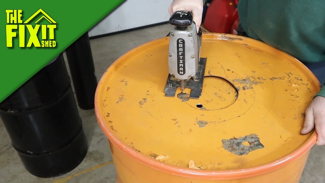 Building a 55 Gallon Drum Retort (DIY Charcoal Kiln Build) | The Fixit ...