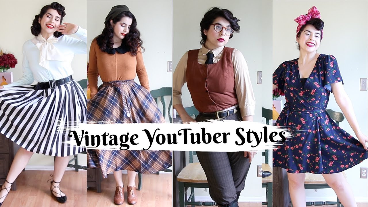 Dressing Up Like My Favorite Vintage YouTubers - YouTube