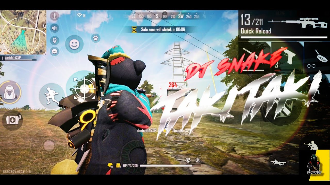 DJ SNAKE 🐍Taki Taki // FF MONTAGE // TYRANT PLAYZ FF - YouTube