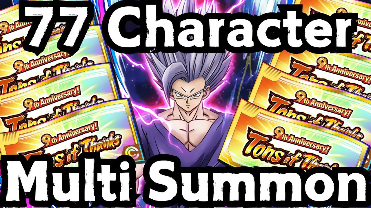 Tons of Thanks 77 Character Multi Summon | Beast Gohan Banner | Dokkan Battle (Global) - YouTube