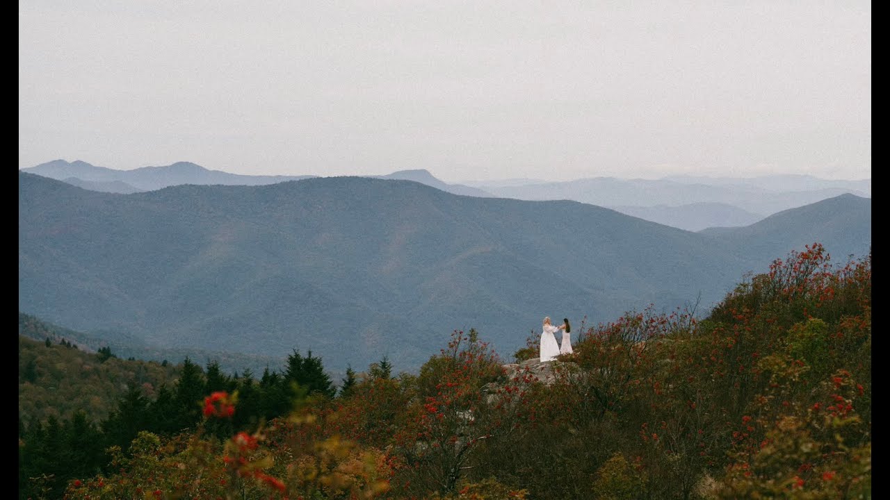 Black Balsam Knob Elopement | Kendra + Hannah - YouTube