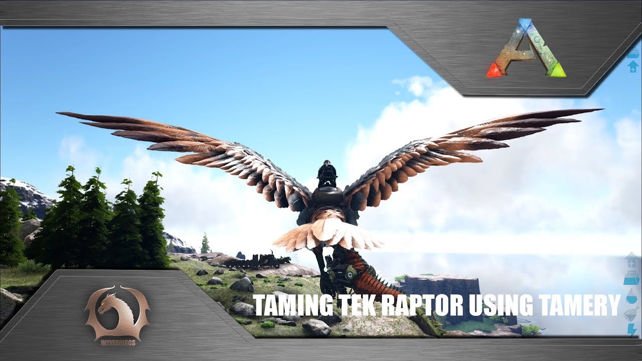 Ark Survival Evolved - Taming Tek Raptor using Taming Pen (Ragnarok ...