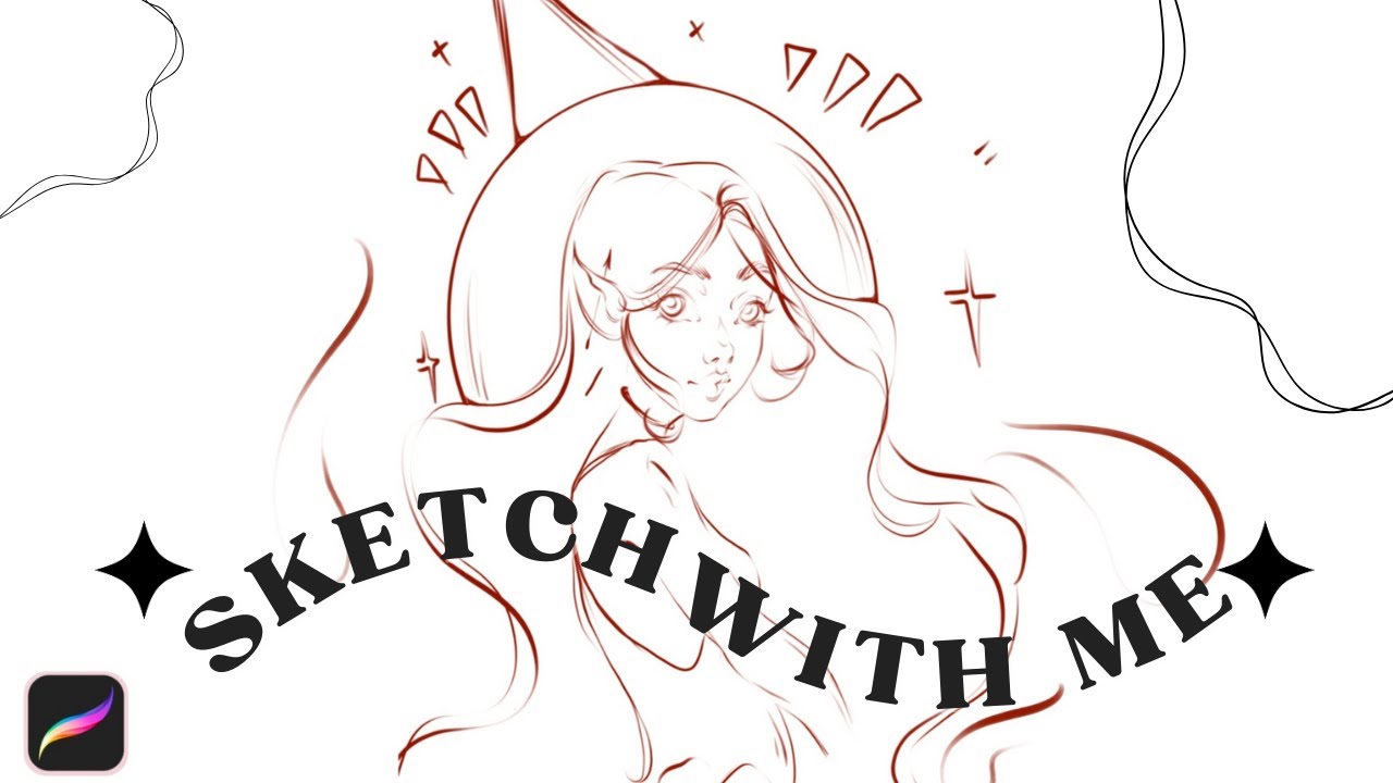 sketching process / sketching in procreate - YouTube