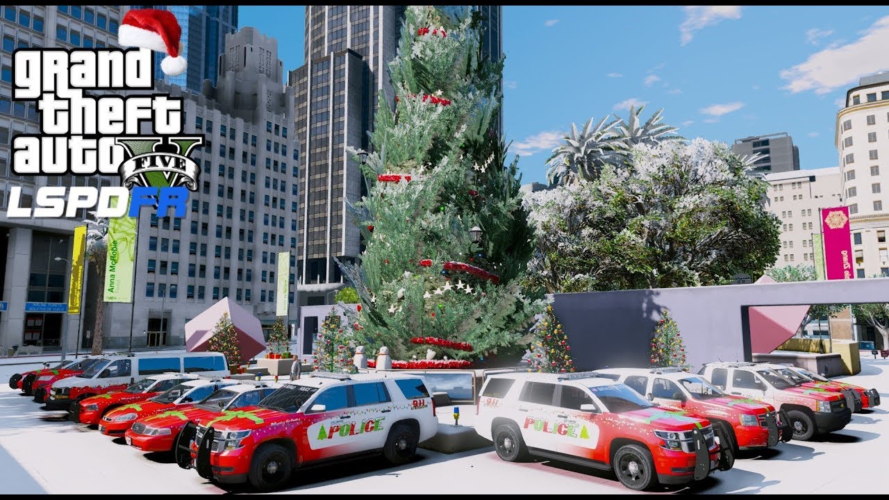 GTA 5 LSPDFR Police Mod #586 Los Santos Police Christmas Special Patrol ...