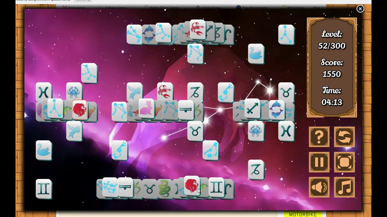 Zodiac Mahjong Level 52/300 - YouTube
