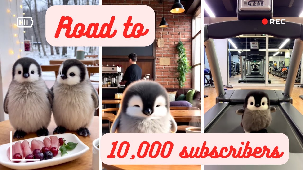 Thanks for support. Road to 10k subscribers. My baby penguin vlog - YouTube