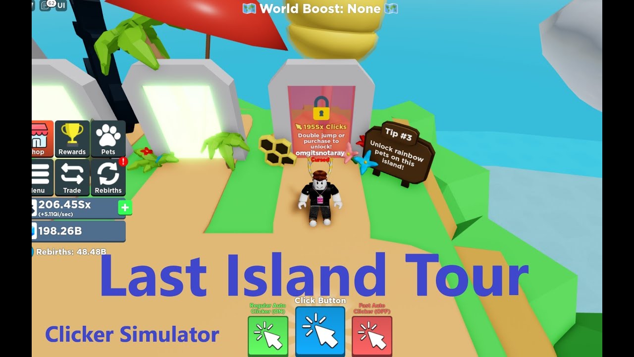 Clicker Simulator Roblox Last Bee Island Tour - YouTube