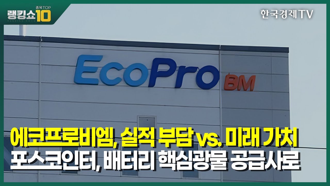 에코프로비엠 실적 부담 Vs 미래 가치 포스코인터 배터리 핵심광물 공급사로 길건우 에프알자산관리 김성훈 리워드홀딩스