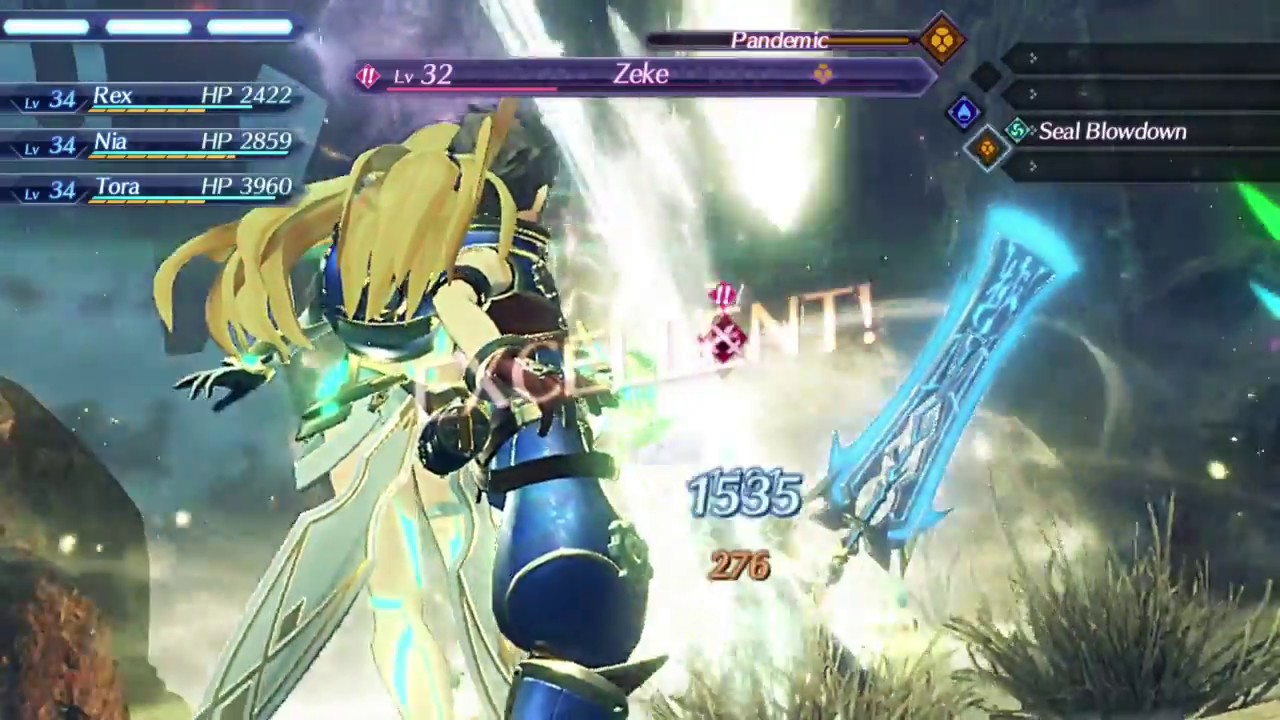 Mythra & Rex Sacred Arrow IV Attack . Xenoblade Chronicles 2 . - YouTube
