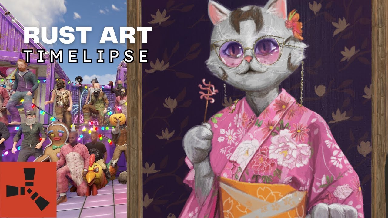 RUST ART Timelapse & Birthday - Hola Gato - YouTube