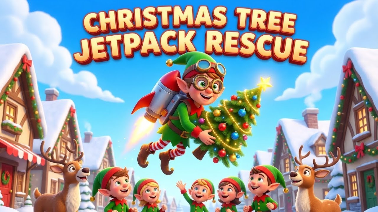 Christmas Tree Jetpack Rescue Song for Kids | Fun Holiday Adventure ...