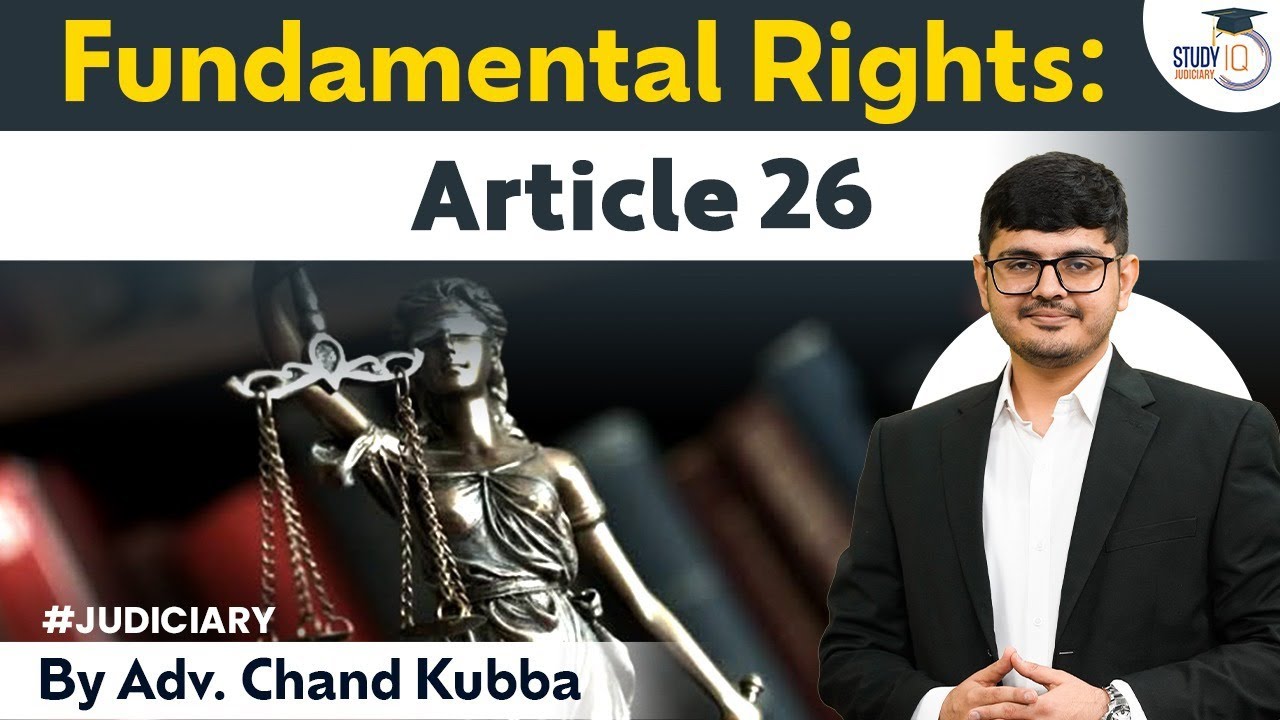 Article 26 | Freedom to Manage Religious Affairs | Judiciary - YouTube