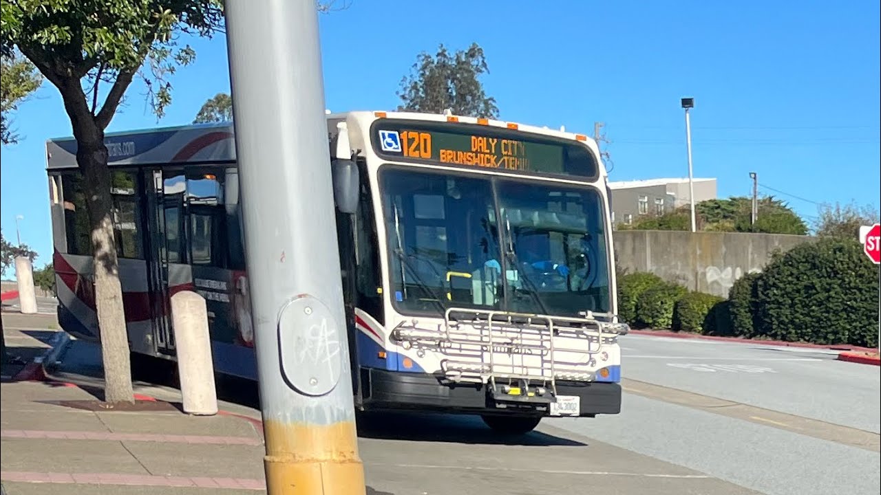 SamTrans #415 (120) to Brunswick & Templeton (Full Ride) (First Ride ...
