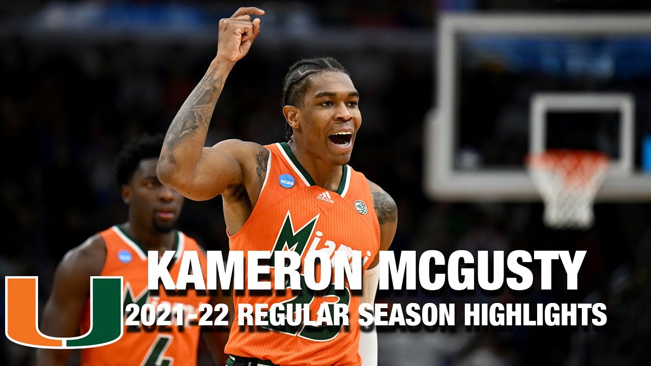 Kameron McGusty Regular Season Highlights | Miami Guard - YouTube