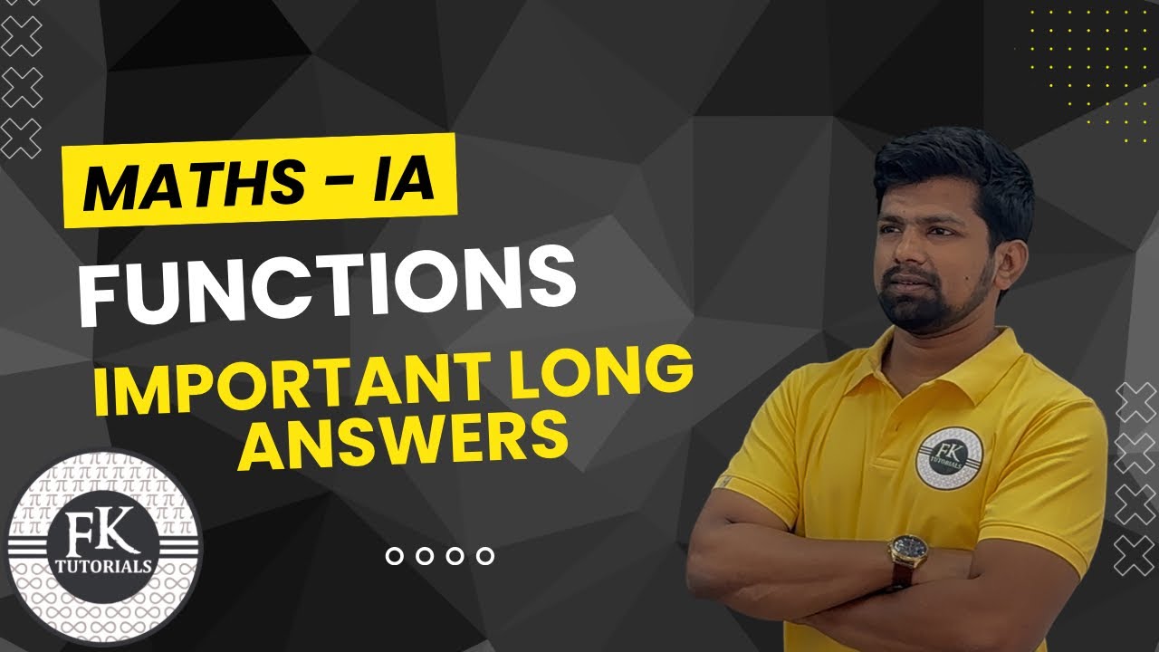 📘 Intermediate Maths IA | Functions – Important Long Answer Questions ...