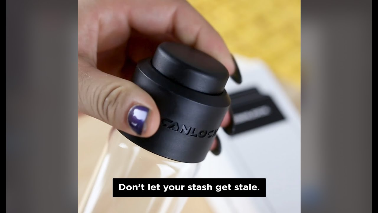 What is Canlock? Vacuum-sealed Stash Jar — Airtight + Smell Proof - YouTube