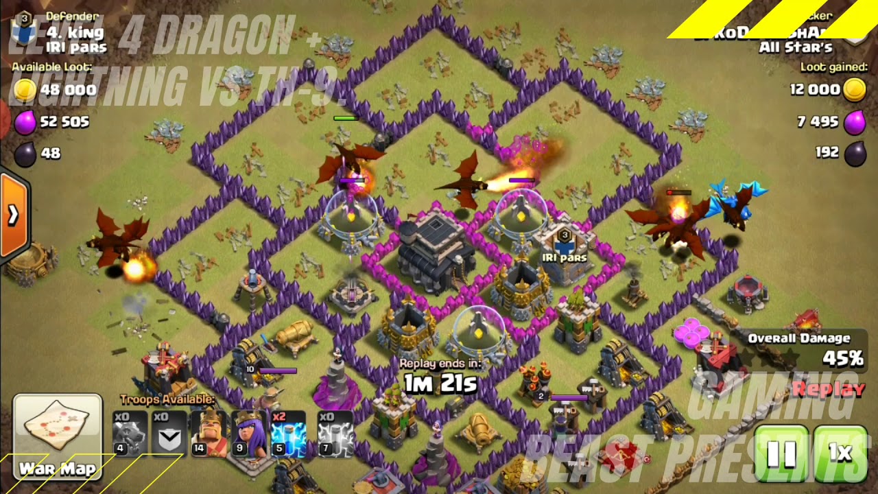 Master of lightning spell || Dragons-Lightning spell strategy || War ...