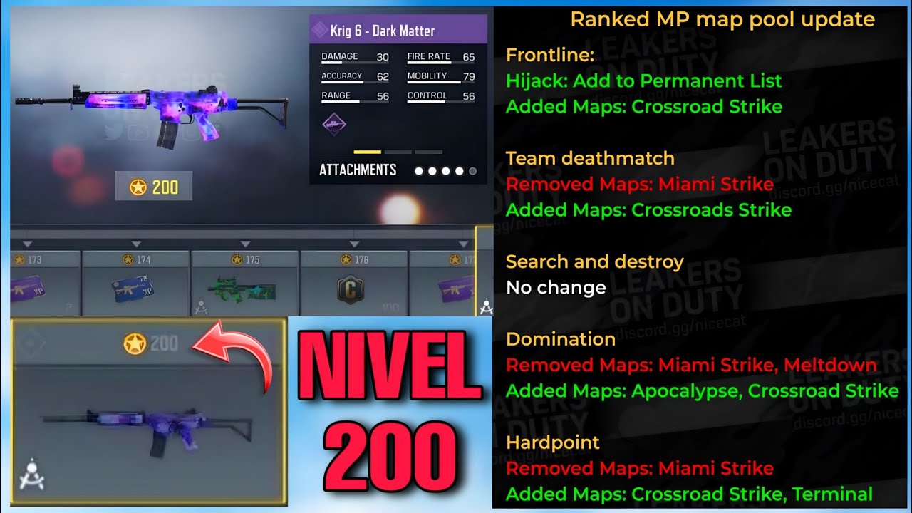 NUEVOS NIVELES Y RECOMPENSAS!! | TODOS LOS CAMBIOS de CODM en 2023 ...