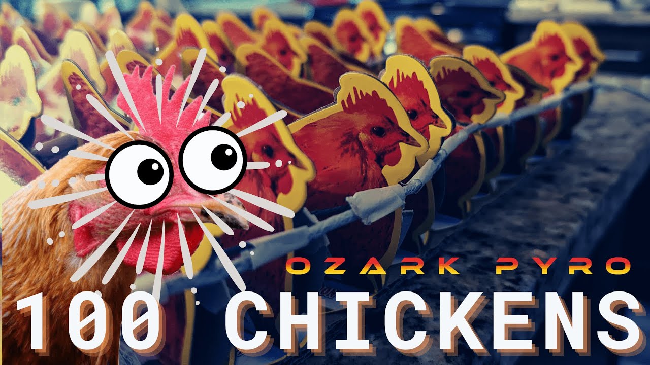 100 CHICKEN FIREWORKS Watch till the end for the BIG finale | 100 ...