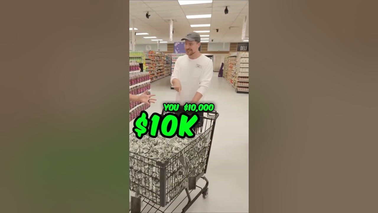 Epic Grocery Store Challenge $10,000 Per Day for Living Inside! - YouTube