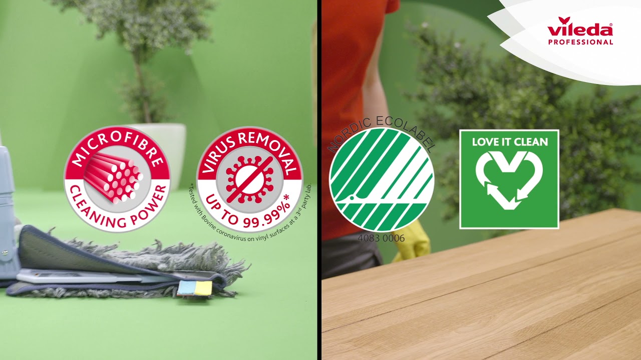 Vileda Professional: Next Level Clean with recycled materials - YouTube