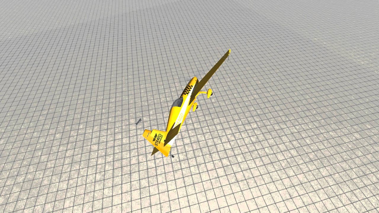 BeamNG.drive Strato HMX 920 One Wing Landing - YouTube