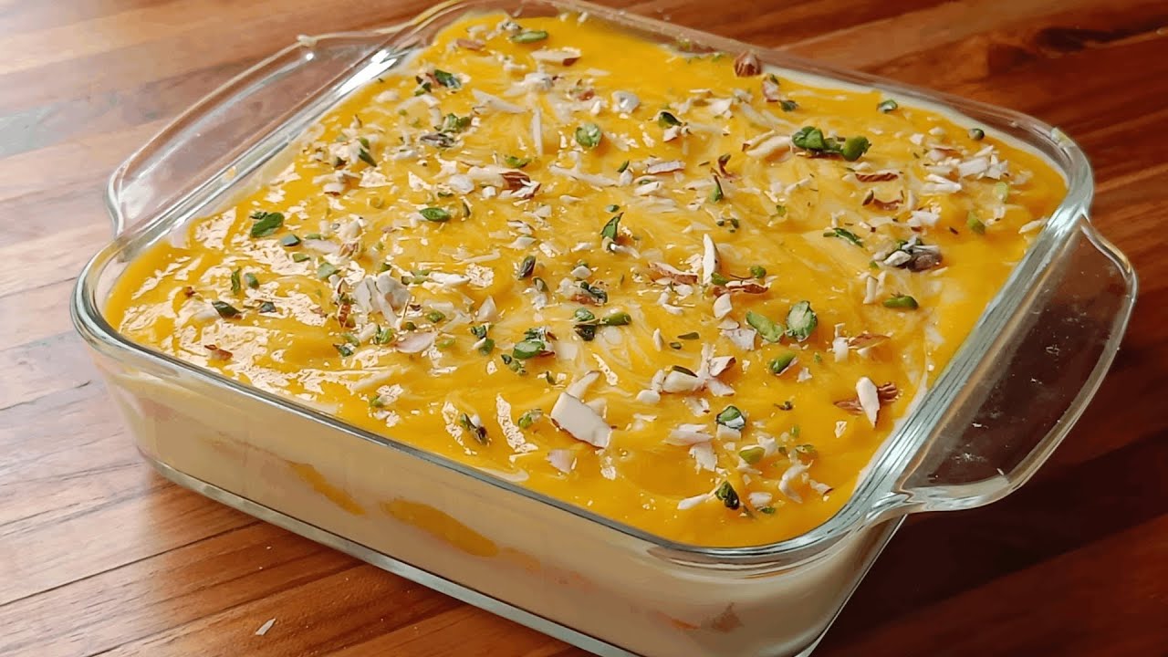 Easy Mango Dessert Without Cream | No Bake & No Cream! | Creamy Mango ...