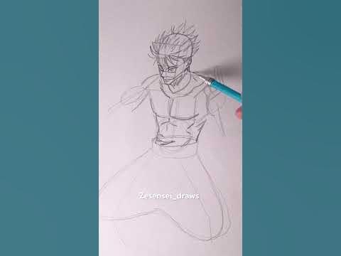 Draw Gojo Satoru - Step by Step - YouTube