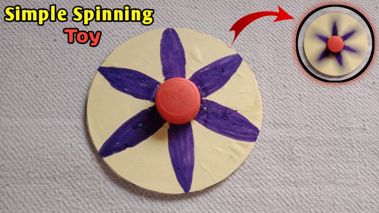 How to Make Diy Spinning Toy From CD | Homemade Spinning Toy. - YouTube