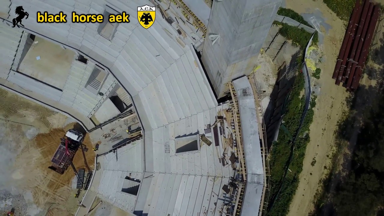 Λήψεις με drone ....ΚΑΤΑΣΚΕΥΗ ΓΗΠΕΔΟΥ ΑΕΚ ΑΓΙΑ ΣΟΦΙΑ - YouTube