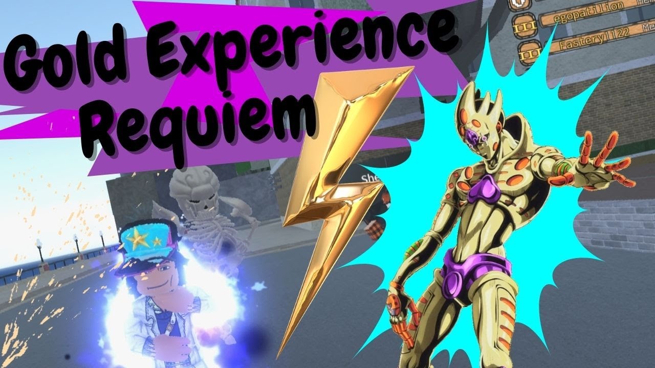 [YBA] Убиваю боссов за GOLD EXPERIENCE REQUIEM Roblox - YouTube