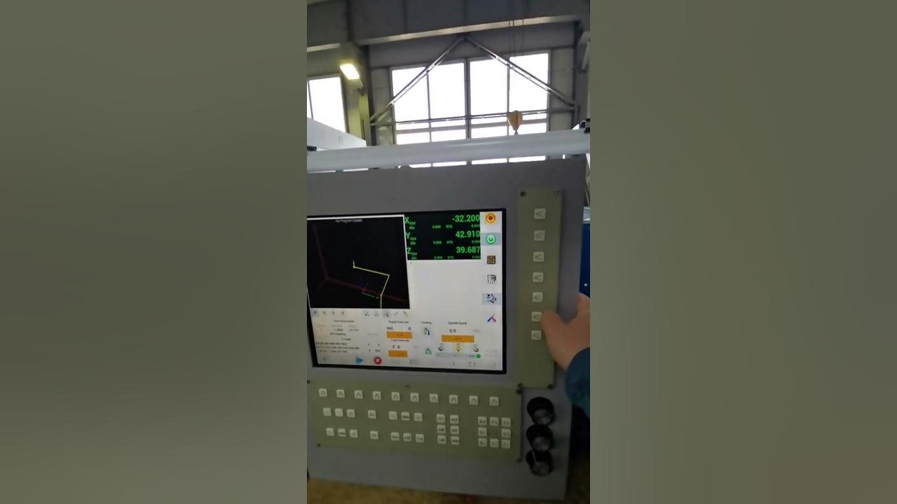 Панель управления для станка на linuxcnc - YouTube
