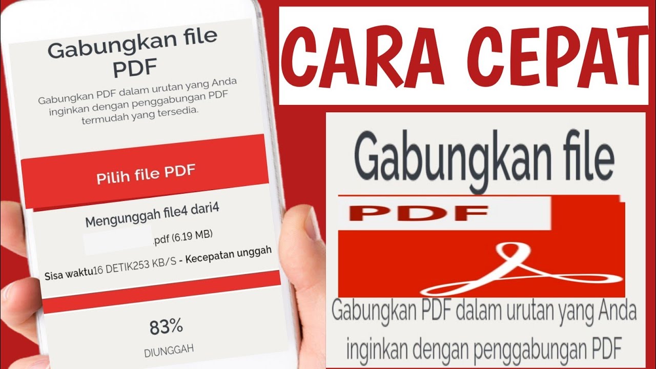 cara menggabungkan file pdf yang terpisah menjadi satu - YouTube