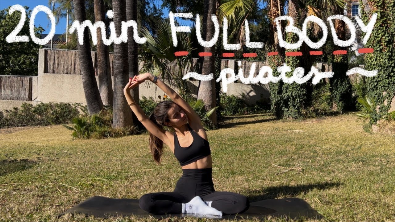 20MIN full body pilates workout // energising at home pilates // no ...