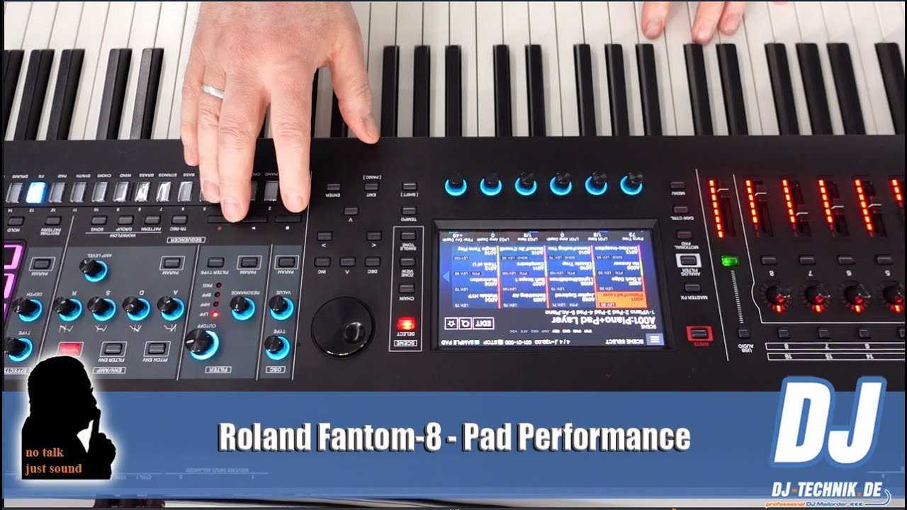 DJ-Technik.de - NO TALK, JUST SOUND - Roland Fantom-8 - Pad Performance ...
