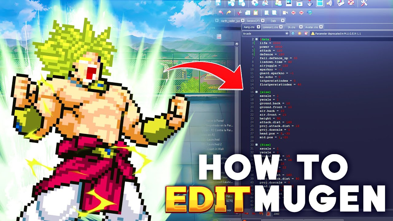 How to Edit a MUGEN Character Part 2: IMPROVING THE AI Tutorial - YouTube