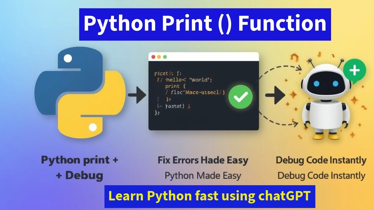 Python Print () Function || Master Python Fast With ChatGPT's Expert Guidance - YouTube