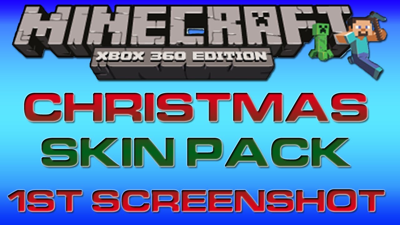 Minecraft Xbox 360: 1ST SCREENSHOT FESTIVE/CHRISTMAS SKIN PACK (Santa ...