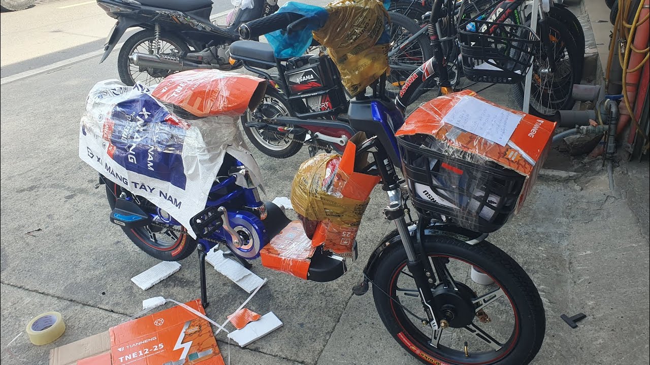 XE ĐẠP ĐIỆN SONSU RUBY 18 INCH TRƯỚC KHI VỀ TP VĨNH LONG, TỈNH VĨNH ...