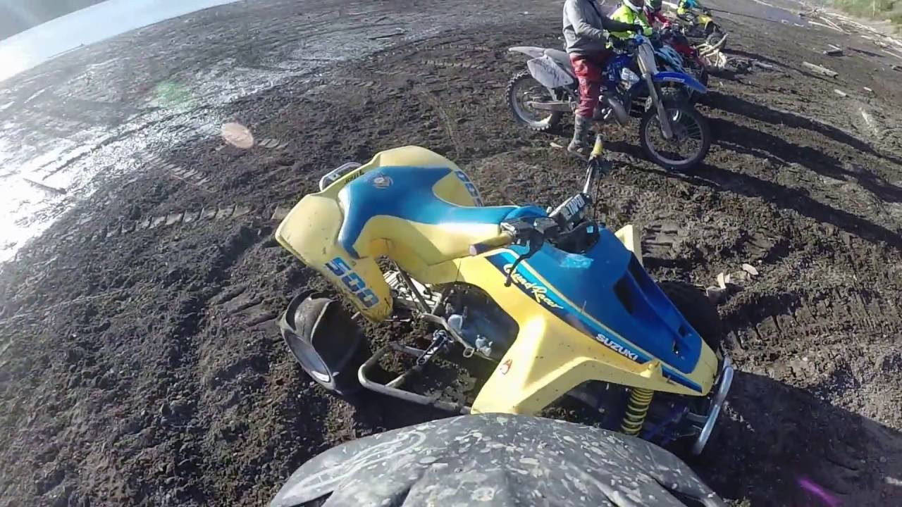 LT500R Brule Lake Dunes Drag Hill - YouTube