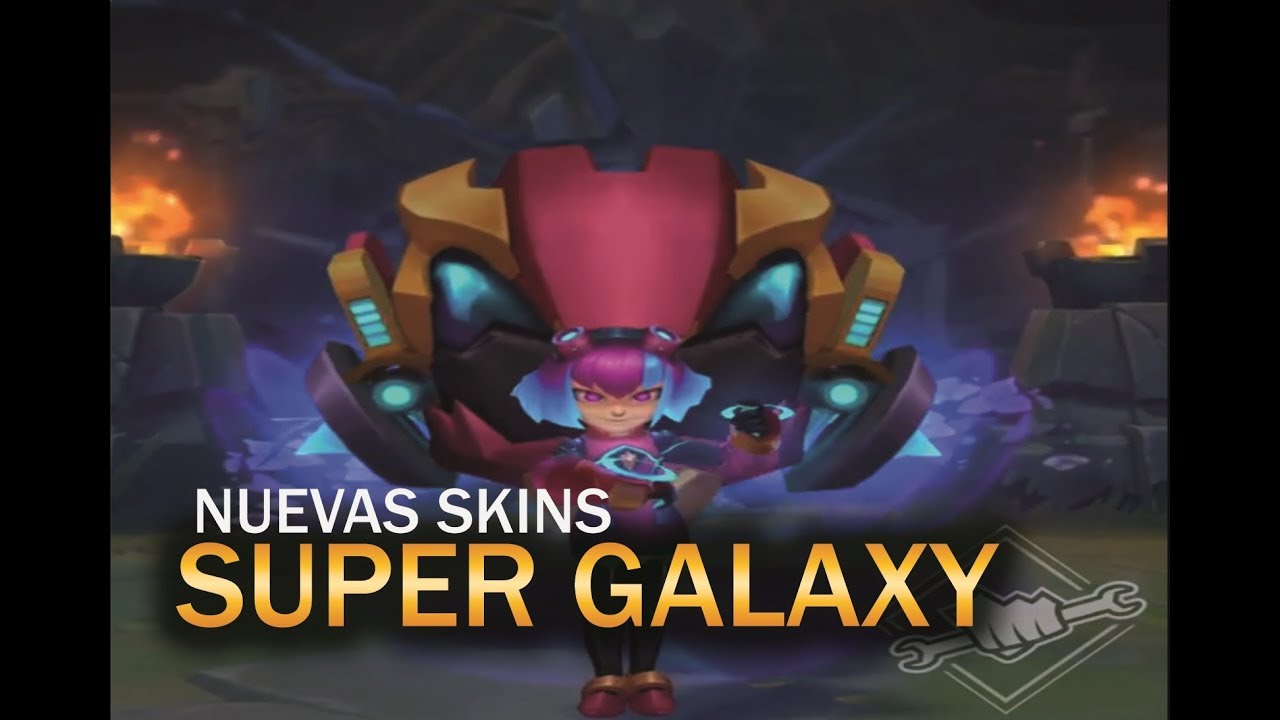 TEASER NUEVAS SKINS SUPERGALAXY NIDALEE - GNAR -ELISE - ANNIE + Splash ...