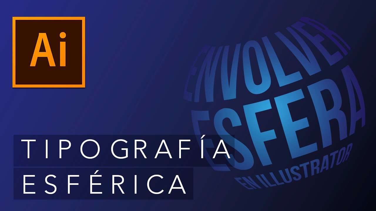 😎¿Cómo envolver una esfera con tipografía en Adobe Illustrator?🤯 - YouTube