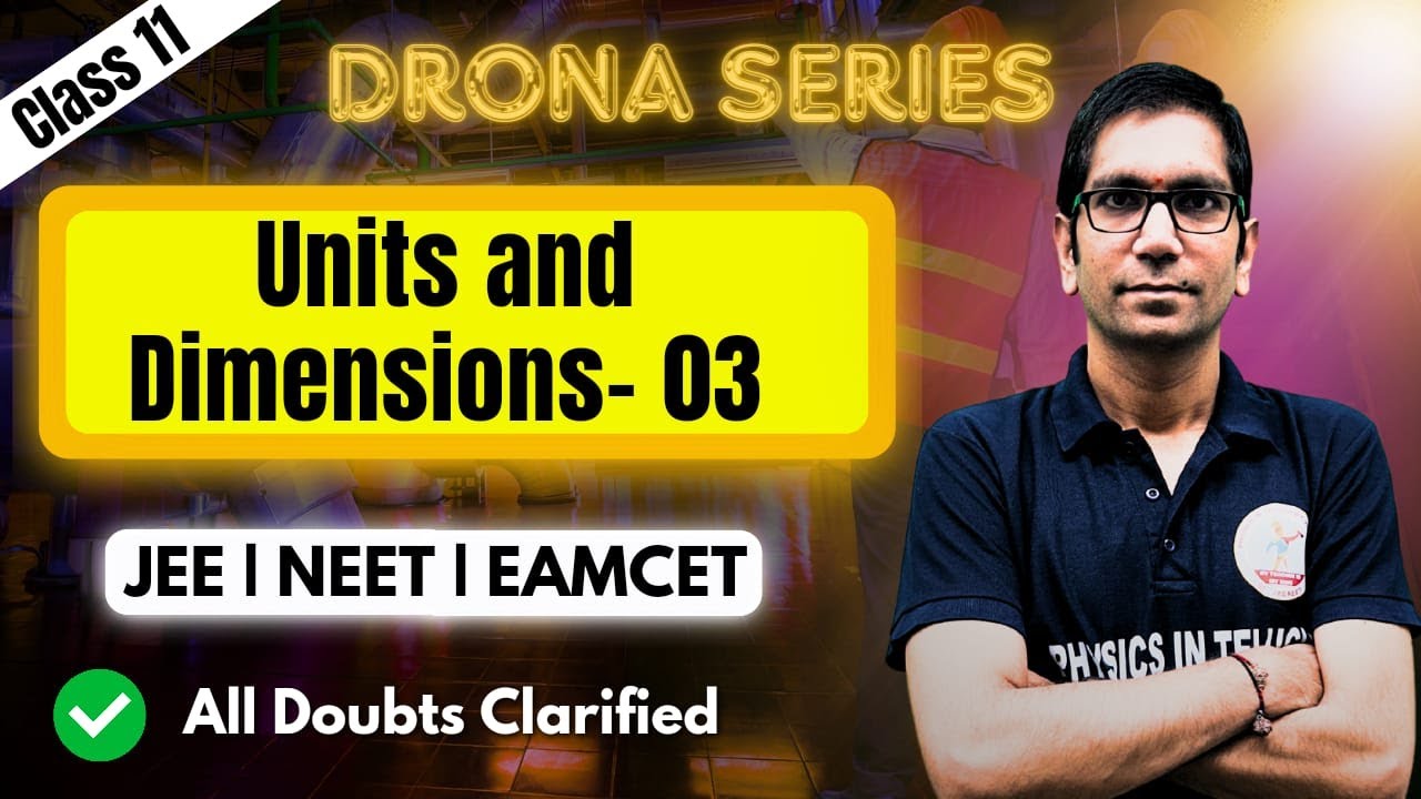 UNITS & MEASUREMENTS -3 | PHYSICS IN TELUGU | AP & TS EAMCET | NEET | CLASS 11 PHYSICS | DRONA ...