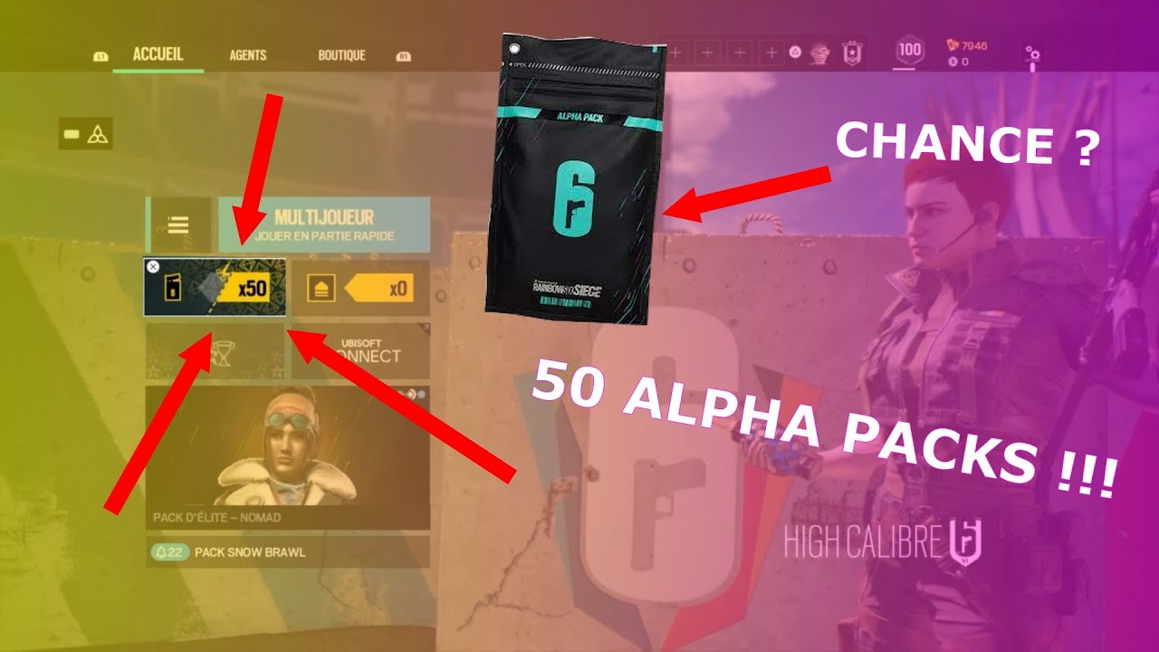 Ouverture de 50 ALPHA PACKS !!! Sur rainbow six siege (vais-je avoir de ...
