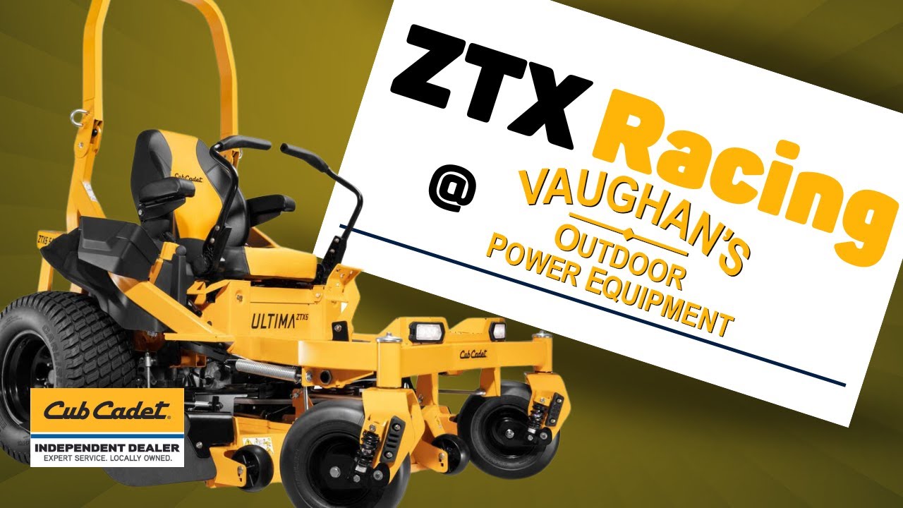 Cub Cadet ZTX Racing at Vaughan's Outdoor Power - YouTube