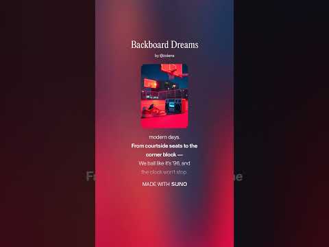 Backboard Dreams - NBA song