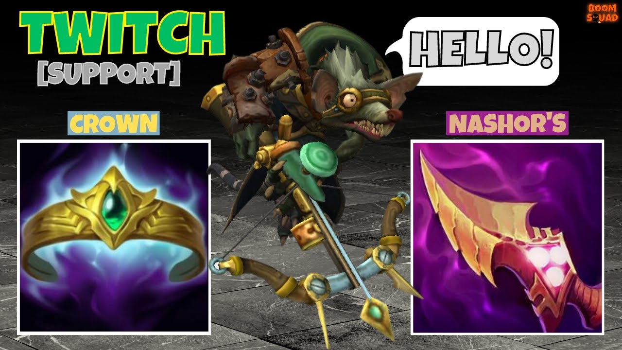 Twitch Support carries all lanes and helps win the game | KDA = 12/6/13 ...