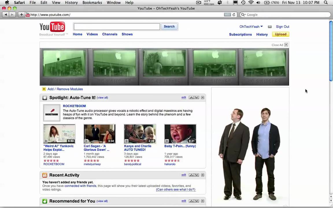New Apple "Get A Mac" ad on Youtube - YouTube