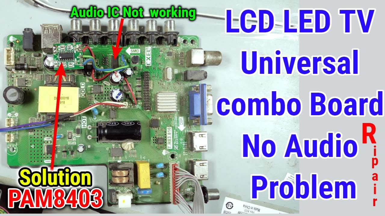 How to Fix No Sound in LCD/LED TV 📺 | Display OK, Audio Dead! - YouTube